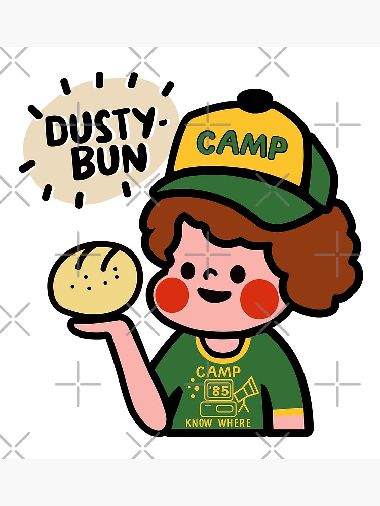 "Dustybun stranger things dustin camp know where" Photographic Print ...