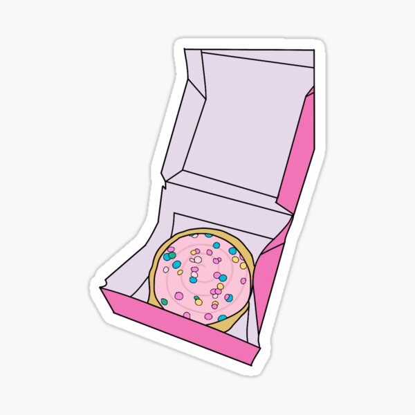 "Crumbl Pink Sprinkle Cookie" Sticker for Sale by brookiecookie37 ...