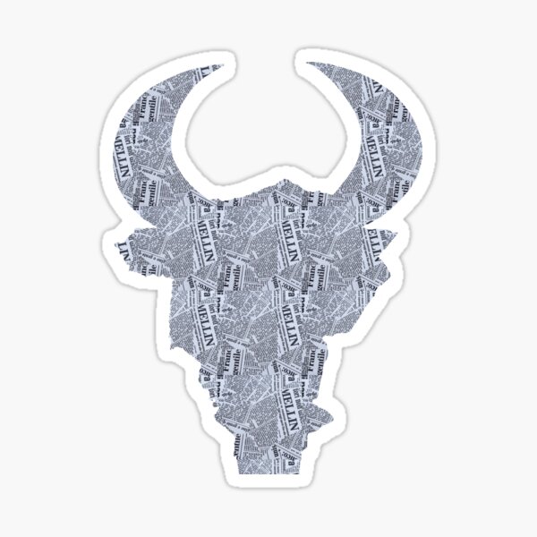 "Bull" Sticker for Sale by suprunart | Redbubble