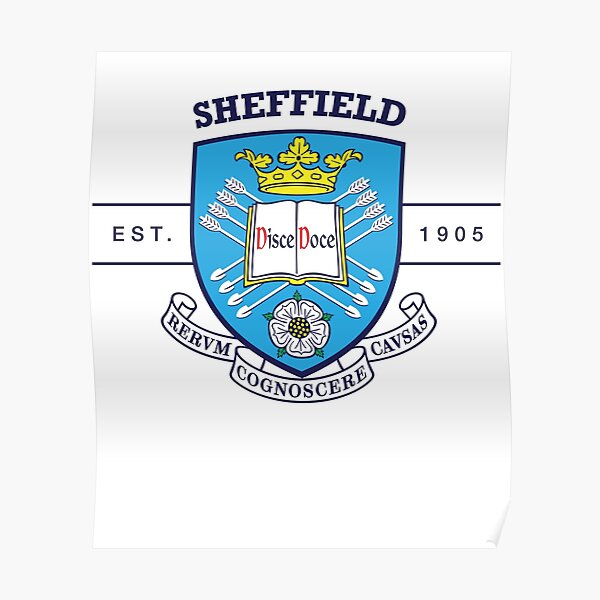 "The University of Sheffield" Poster for Sale by urbantale | Redbubble