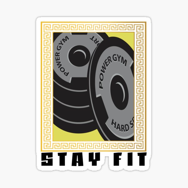 "Body Under Construction Stay Fit" Sticker for Sale by SydneyLoving ...