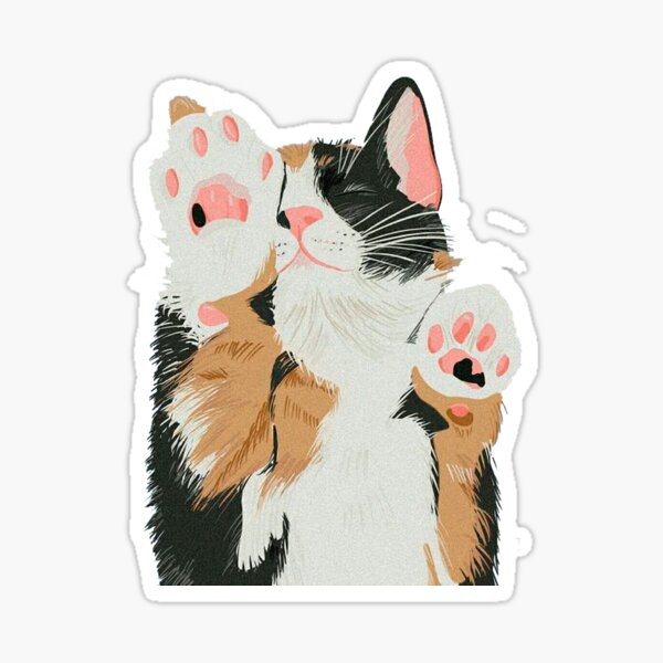 "Pampered kitten" Sticker for Sale by bejarano518 | Redbubble