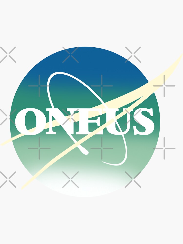 "ONEUS NASA LOGO" Sticker for Sale by prismarts | Redbubble