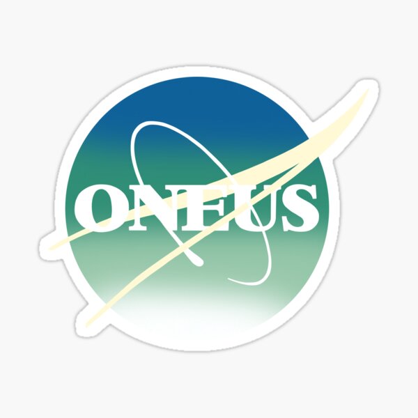"ONEUS NASA LOGO" Sticker for Sale by prismarts | Redbubble