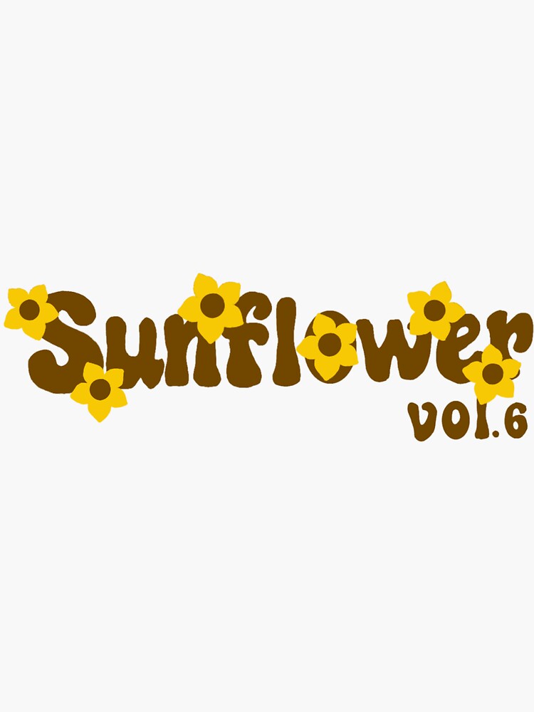 "Sunflower Vol. 6 Harry Styles" Sticker for Sale by katysuer | Redbubble