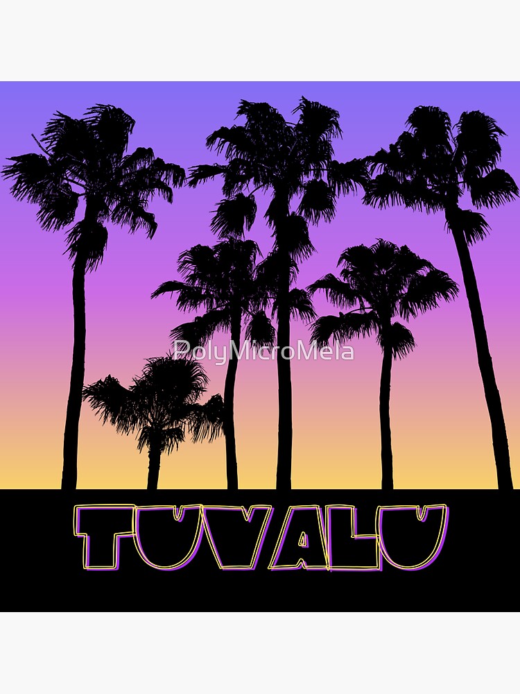 "Tuvalu" Sticker for Sale by PolyMicroMela | Redbubble