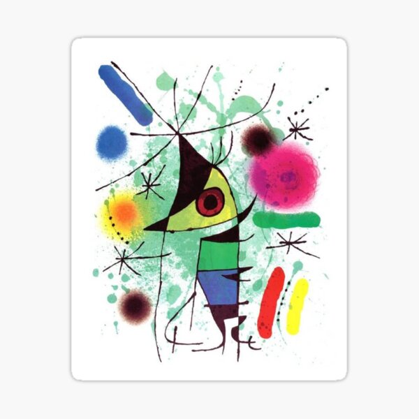 "joan miro" Sticker for Sale by itsmeart | Redbubble