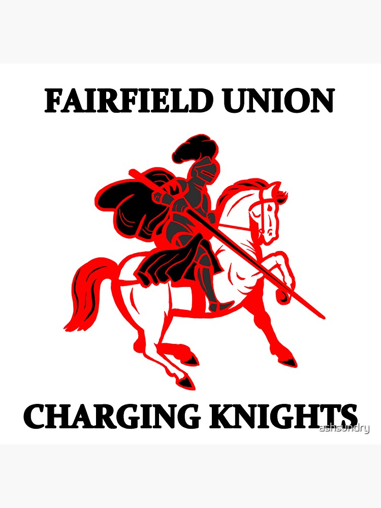 "Fairfield Union Charging Knights" Sticker for Sale by ashsundry ...