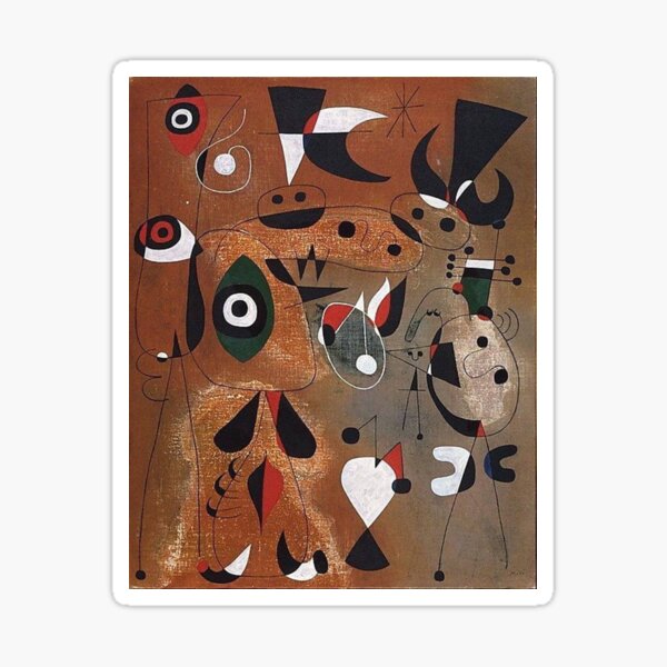 "joan miro" Sticker for Sale by itsmeart | Redbubble