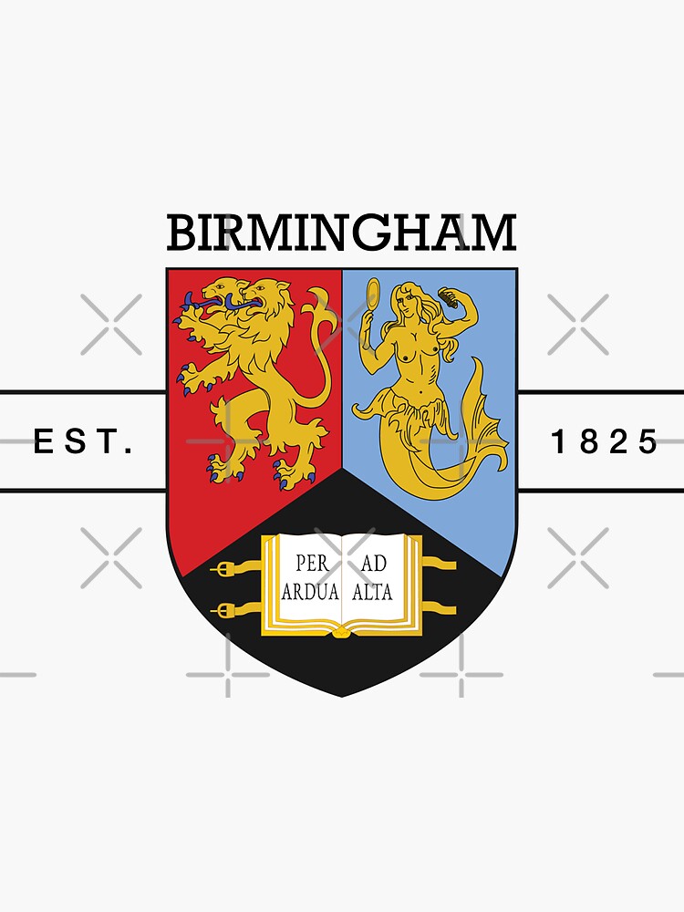 "The University of Birmingham" Sticker for Sale by urbantale | Redbubble