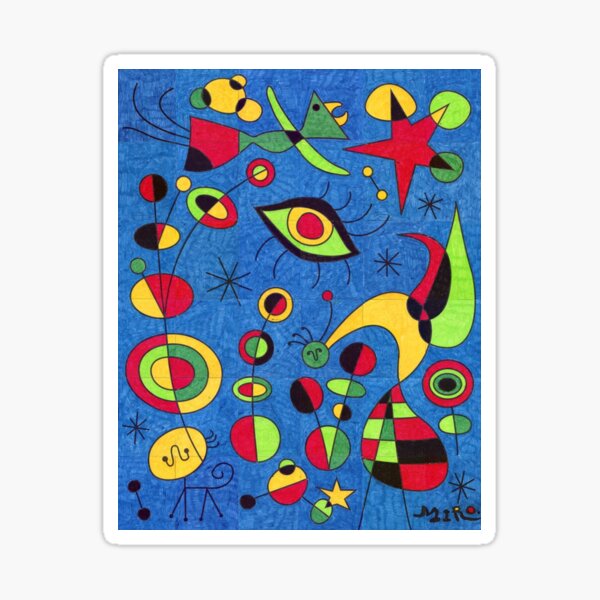"joan miro" Sticker for Sale by itsmeart | Redbubble