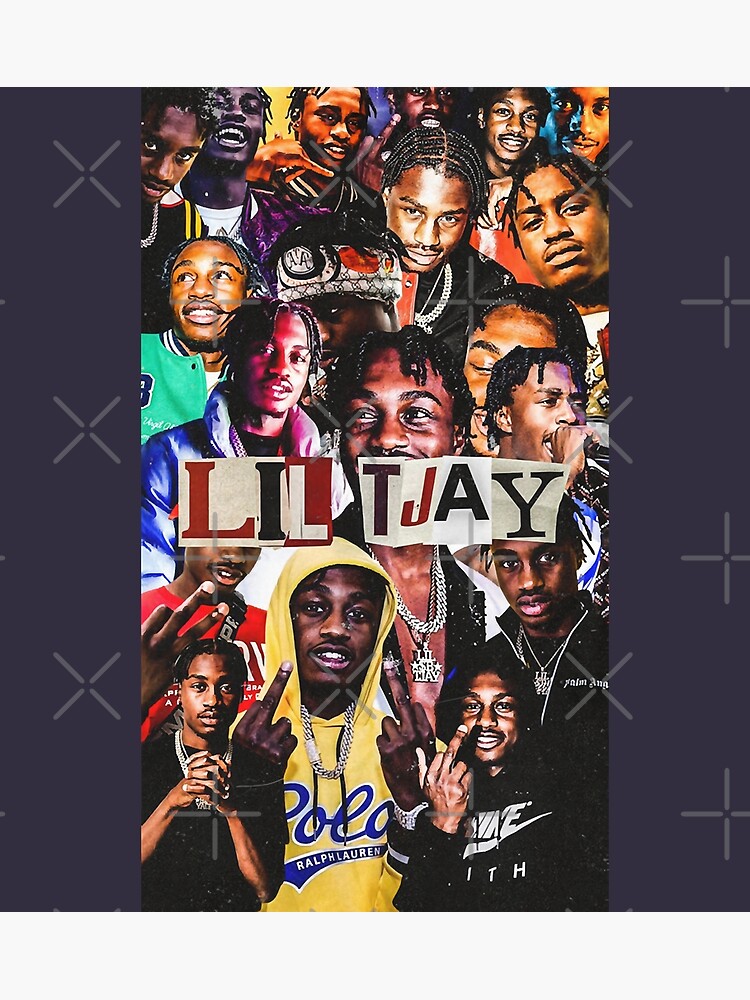 "Graphic lil tjay Hip Hop Animal Lil Tjay Collage Born 2 Be Great ...