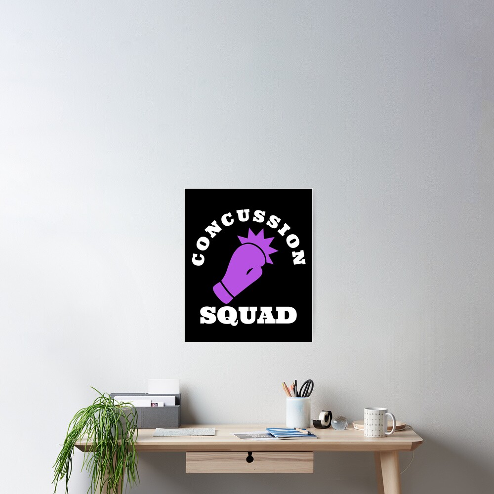 Poster « commotion cérébrale, blessure à la tête de boxe, drôle ...