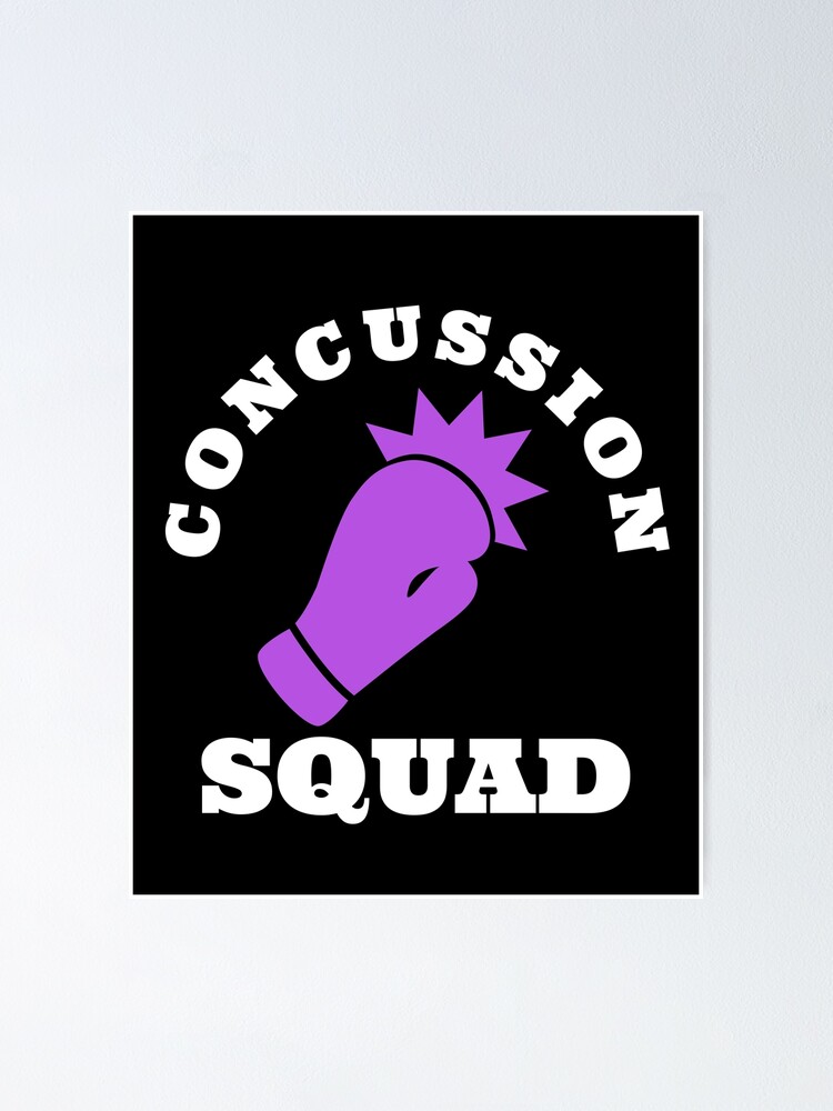 Poster « commotion cérébrale, blessure à la tête de boxe, drôle ...