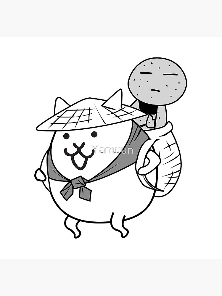 "Kasa Jizo Uber Rare Cat battle cats" Throw Pillow for Sale by Yanwun ...