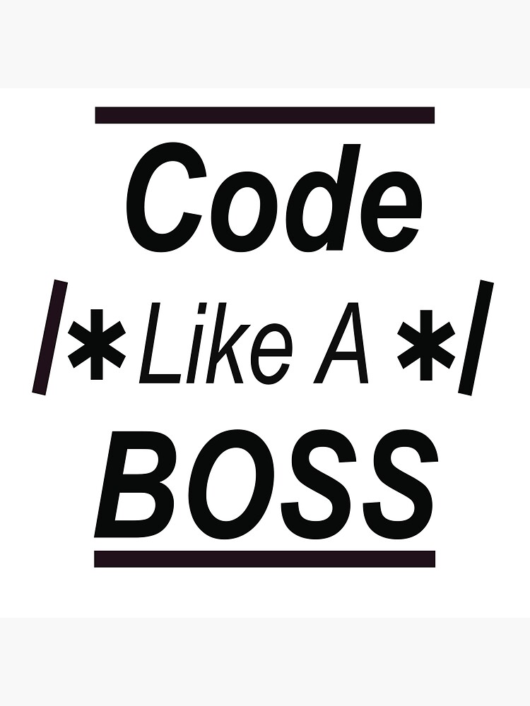 "Code Like A Boss" Sticker for Sale by Elsie-Styles | Redbubble