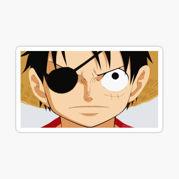 "Luffy Face" Sticker by Fernoms | Redbubble