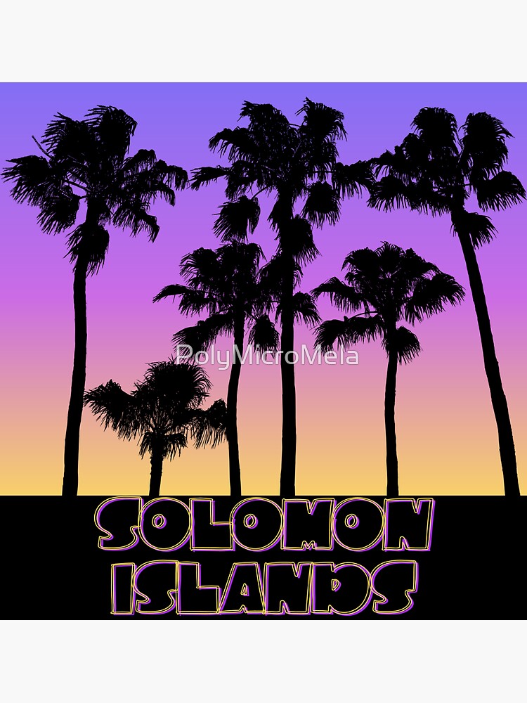 "Solomon Islands" Sticker for Sale by PolyMicroMela | Redbubble