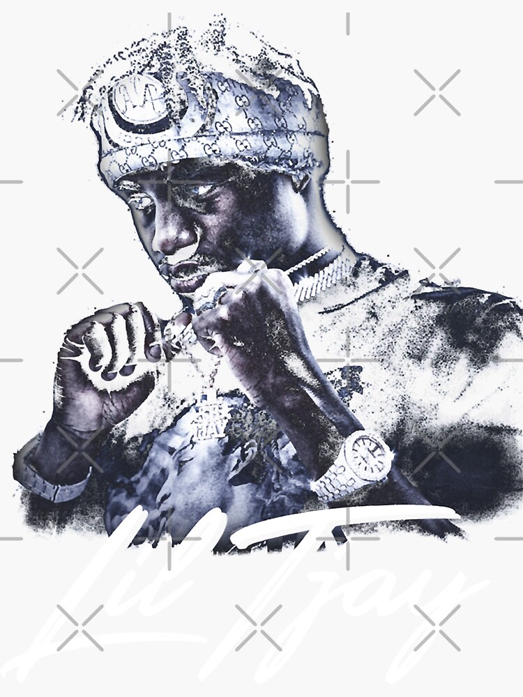 "For Mens Womens lil tjay funny Music For Mens Womens Lil Tjay" Sticker ...