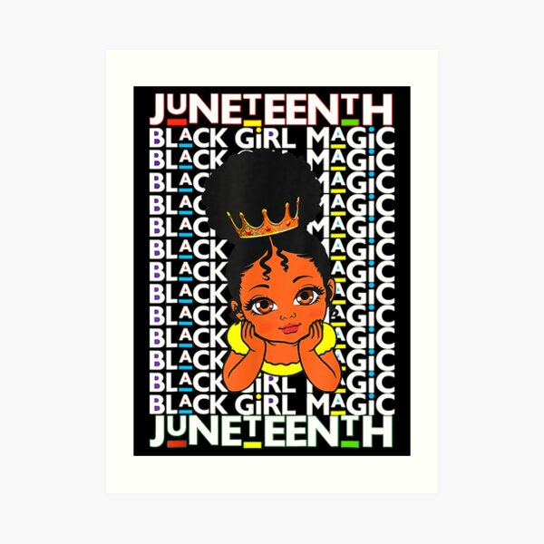"Juneteenth Cute Black Girls" Art Print for Sale by MaxwellStroman ...