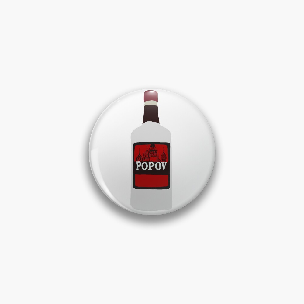 "Simple Drawn Popov Russian Vodka Bottle" Art Board Print for Sale by ...