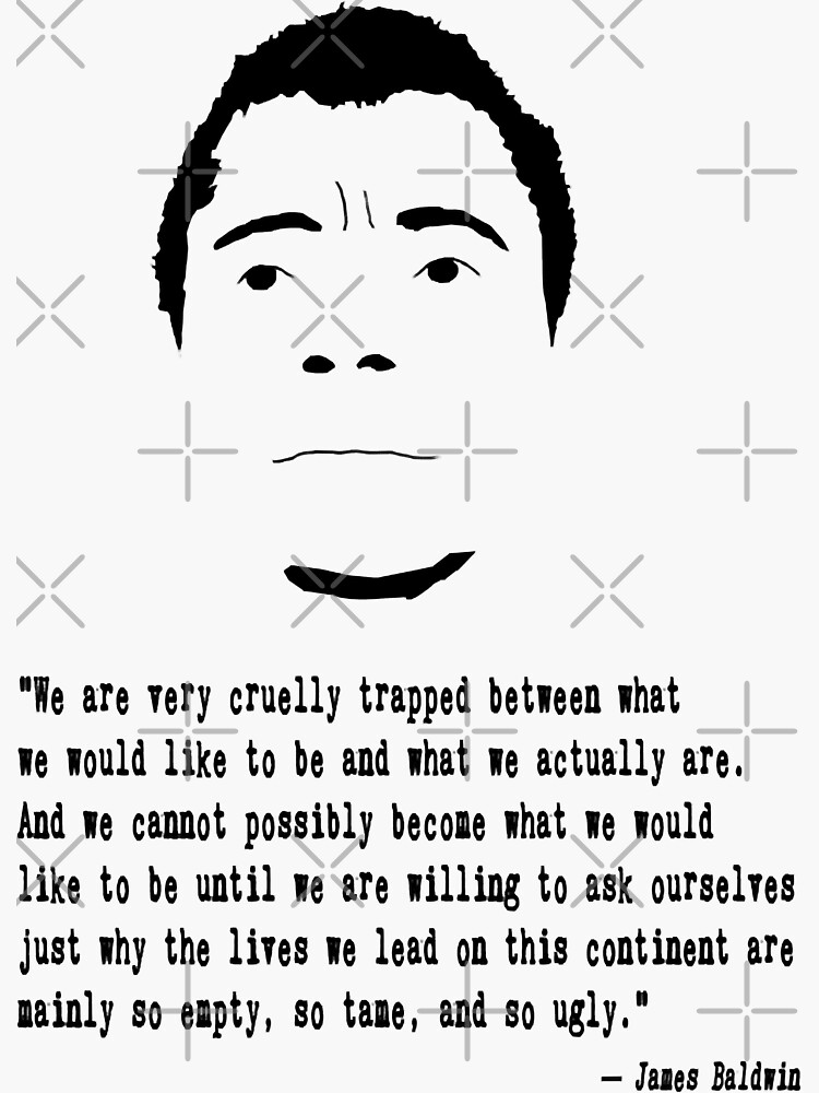 "Lover Gift James Baldwin African American Classic Fan" Sticker for ...