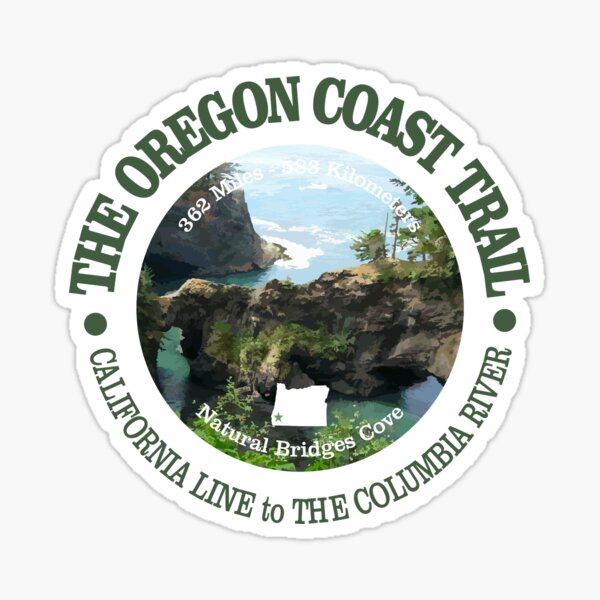 "Oregon Coast Trail (OBP)" Sticker for Sale by curranmorgan | Redbubble