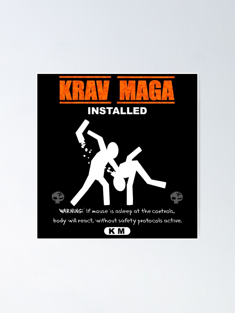 "Krav Stickman –Krav Installed Warning humor" Poster for Sale by ...