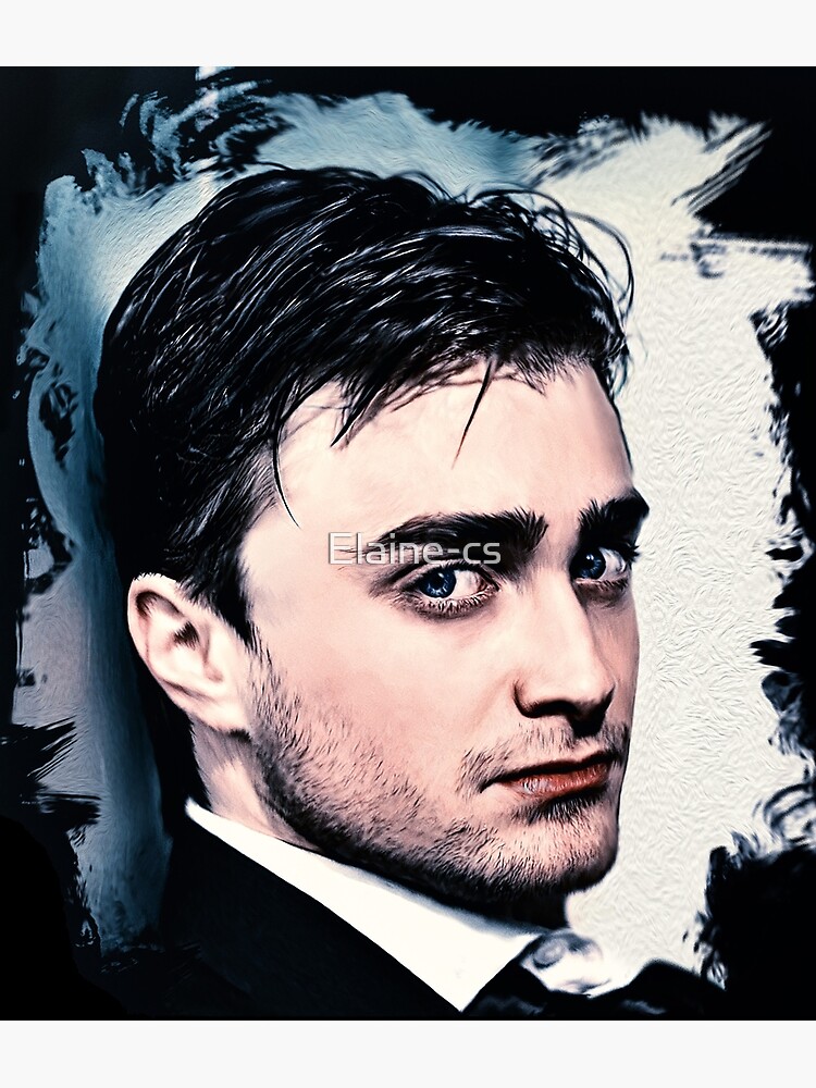 "Portrait of Daniel Radcliffe" Poster by Elaine-cs | Redbubble