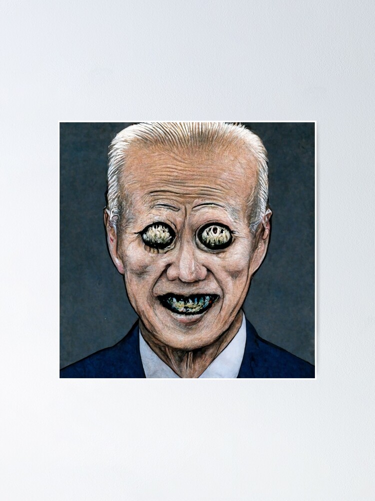 "Scary Politicians: Joe Biden - Junji Ito Inspired Art Horror ...