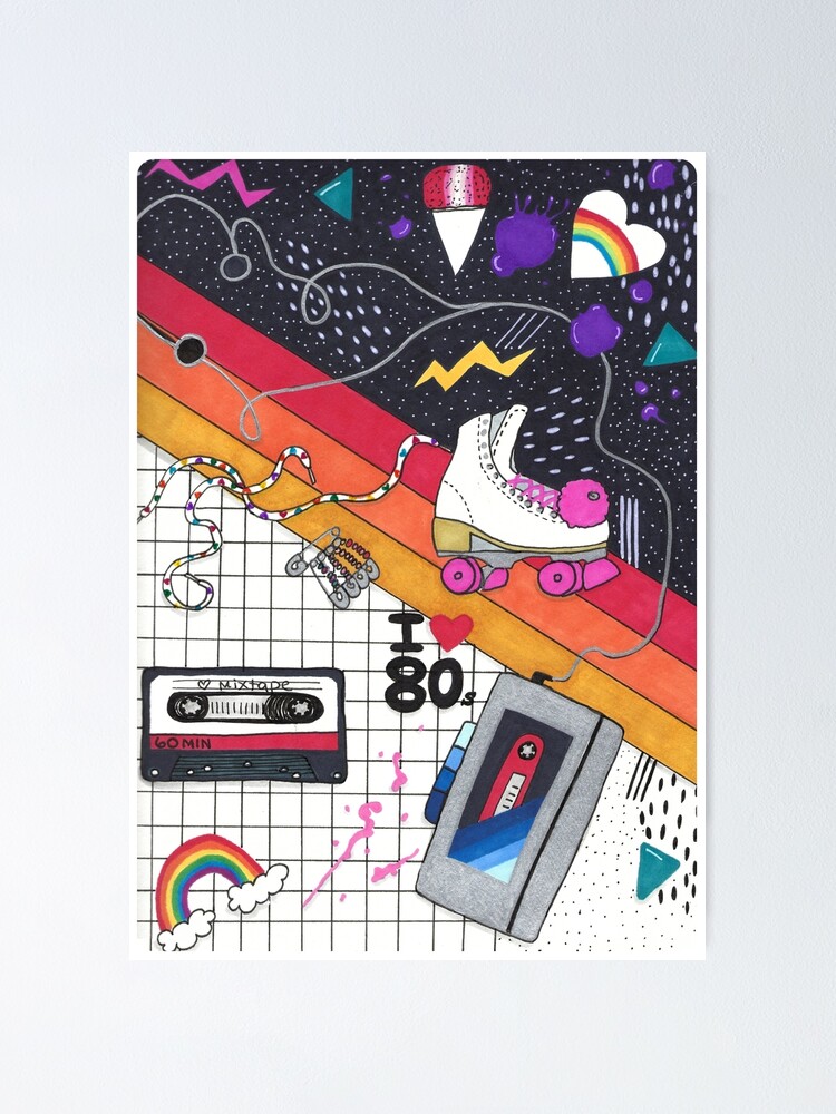 "80's Nostalgia" Poster by jenbucheli | Redbubble