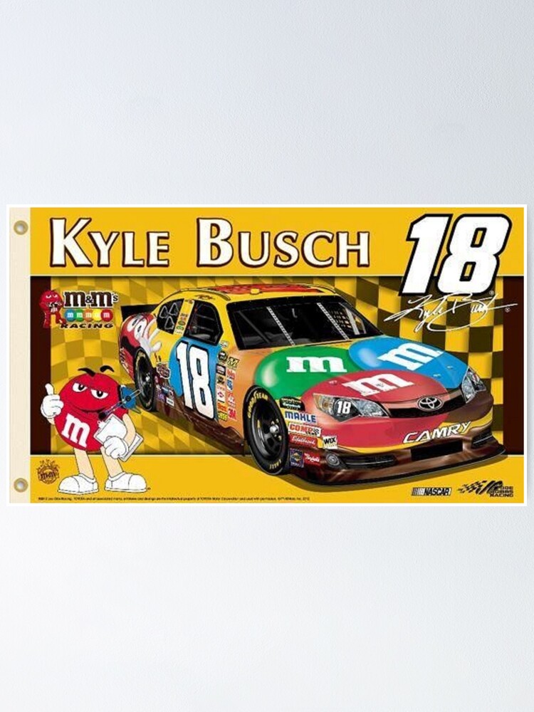 "kyle busch racing" Poster for Sale by aliangges | Redbubble