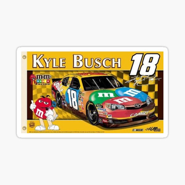 "kyle busch racing" Sticker for Sale by aliangges | Redbubble