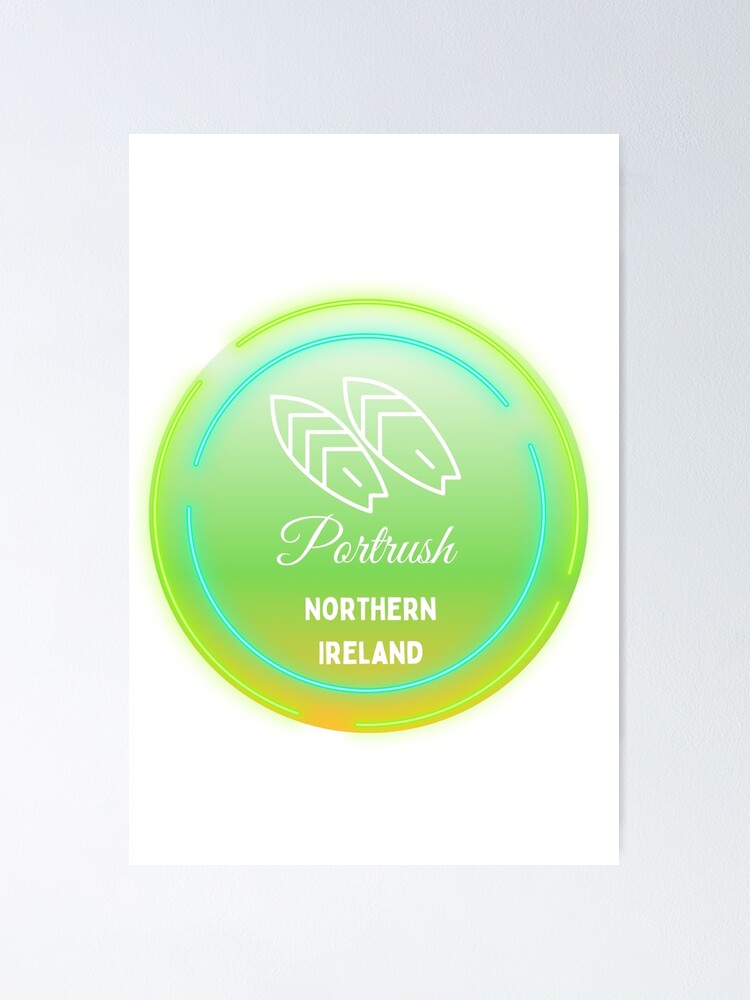 "Portrush (Northern Ireland) surfer design logo surfer design logo ...