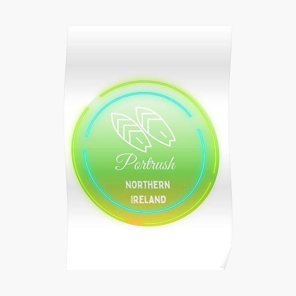 "Portrush (Northern Ireland) surfer design logo surfer design logo ...