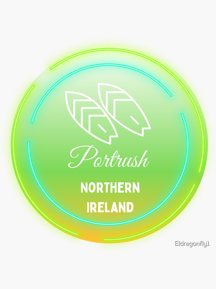 "Portrush (Northern Ireland) surfer design logo surfer design logo ...