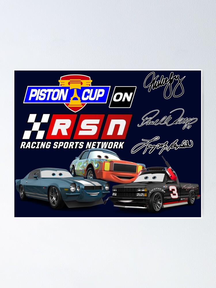 "The Racing Sports Network Crew" Poster for Sale by Mininascar | Redbubble
