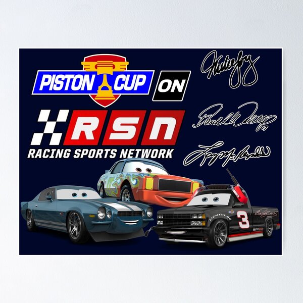 "The Racing Sports Network Crew" Poster for Sale by Mininascar | Redbubble