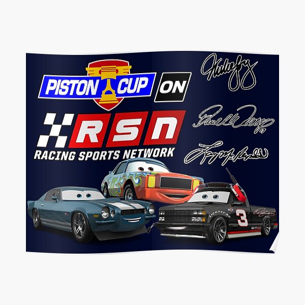 "The Racing Sports Network Crew" Poster for Sale by Mininascar | Redbubble