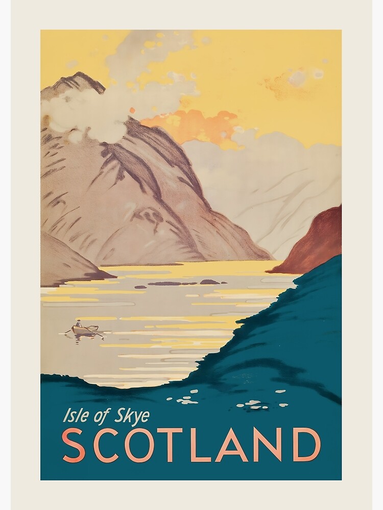 "Scotland, Isle of Skye - Vintage scottish travel poster, 1933 ...