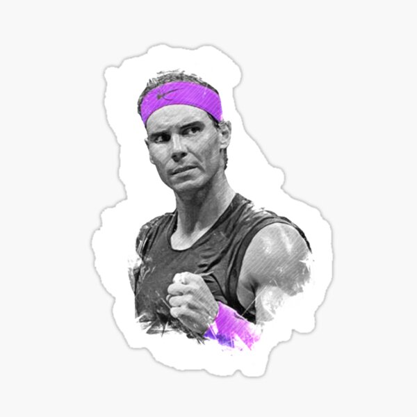 "rafa nadal " Sticker for Sale by puppydogplaids | Redbubble