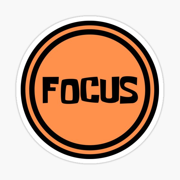 "Focus" Sticker for Sale by JourneyCreative | Redbubble