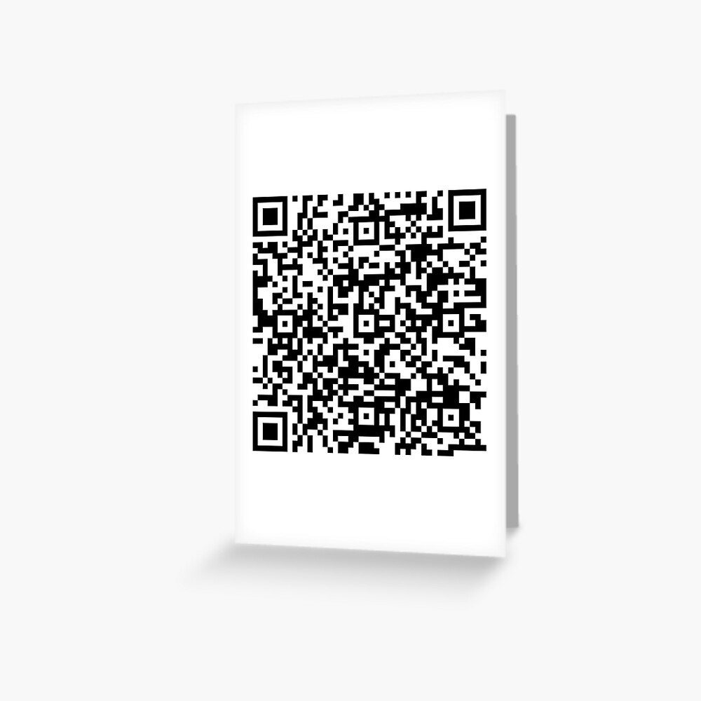 "Quandale Dingle Goofy Ahh Song Qr Code" Greeting Card by DvCreations ...