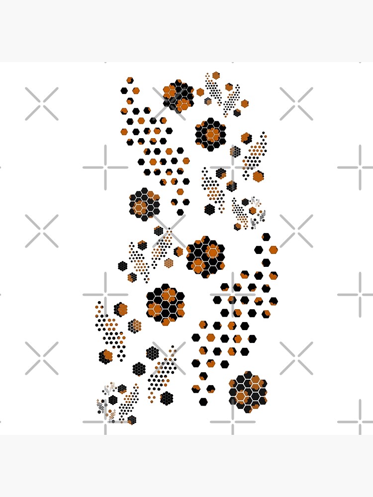 "Mustard & Black Honey Comb Spotty Design" Poster for Sale by funkies ...