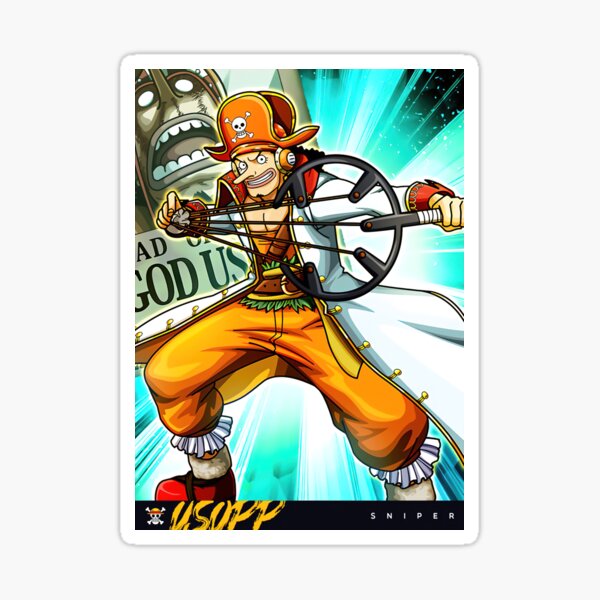 "Anime One Piece Usopp" Sticker for Sale by JaredWiseman | Redbubble