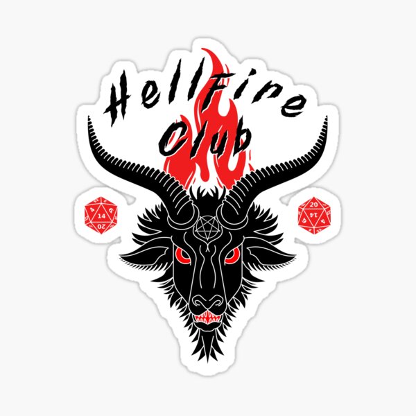 "Hellfire Club Stranger Things Season 4 Design" Sticker for Sale by ...