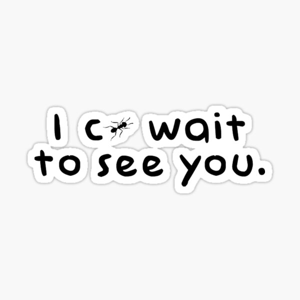 I Cant Wait To See You Funny Humor Cool Couple Sticker For Sale By