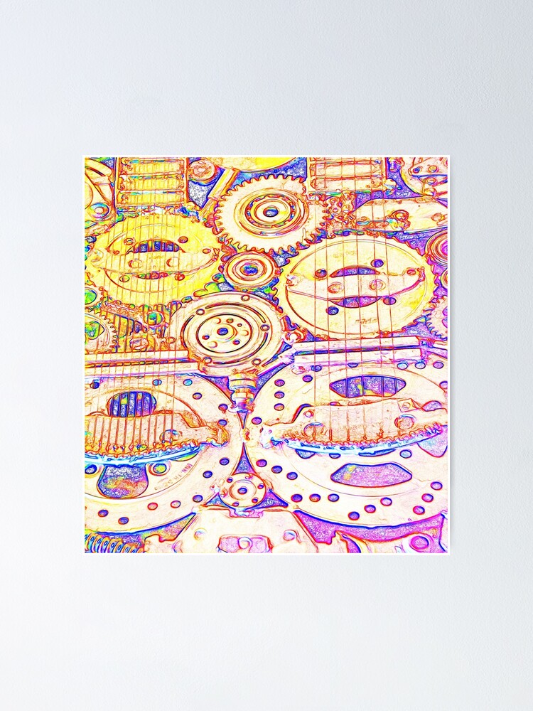"Cogs and Gears" Poster for Sale by Focal-Art | Redbubble