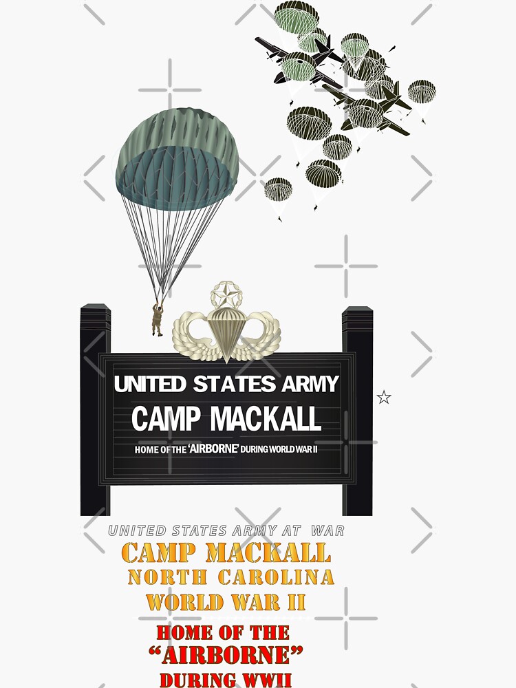 "Army - Camp MacKall, NC - Home of the Airborne - Sign - Jumpers AOP ...