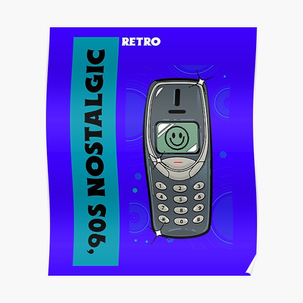 "Nostalgic nostalgia old school cell phone unisex" Poster for Sale by ...